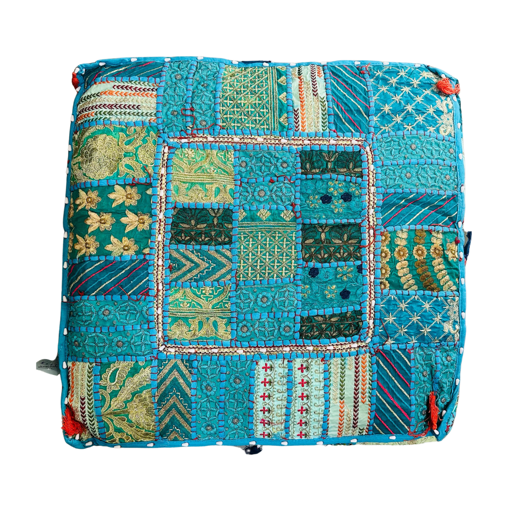 Cojin Celeste Indio Cuadrado Talla L – Rincón Himalaya