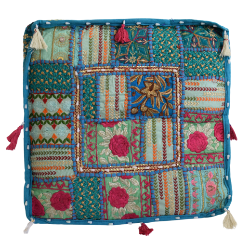 Cojin Celeste Indio Cuadrado Talla S – Rincón Himalaya
