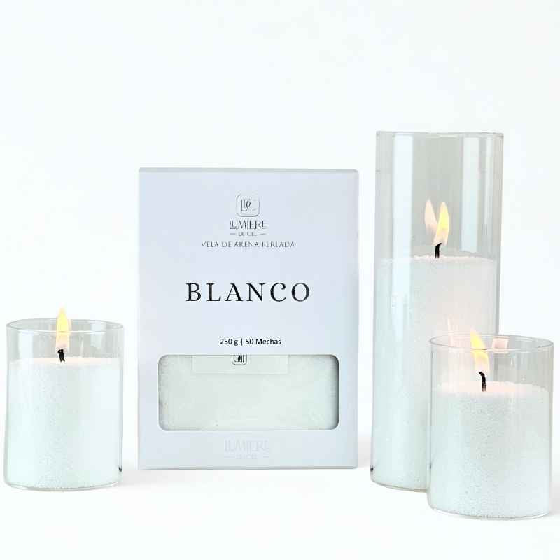 Pack Vela Arena Perlada + 3 Porta Velas | Decoración con Luz – Rincón ...
